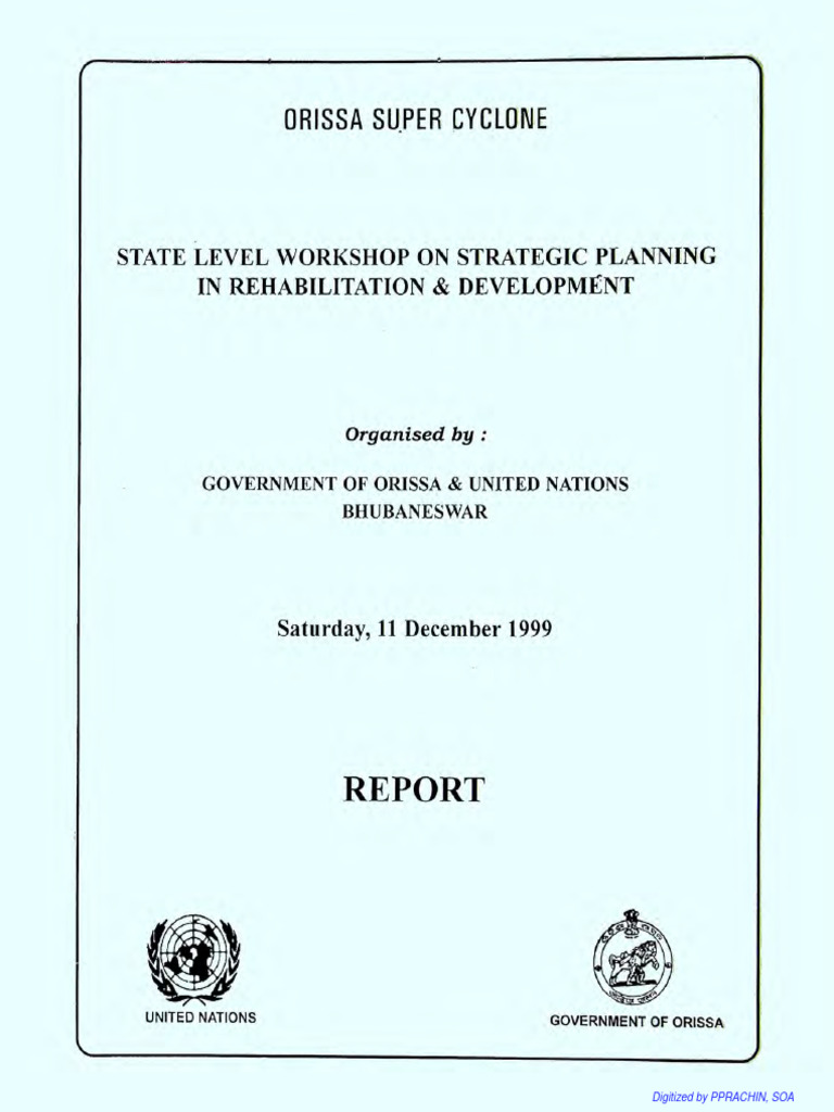 Orissa Super Cyclone - Report (1999) FW | PDF | Cooking, Food & Wine ...