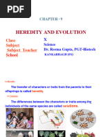 Class 10 Heredity and Evolution Notes | PDF | Dominance (Genetics ...