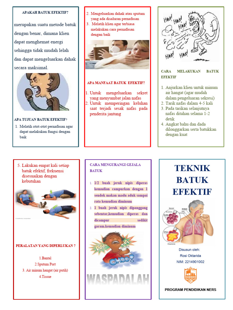 Leaflet Batuk Efektif | PDF