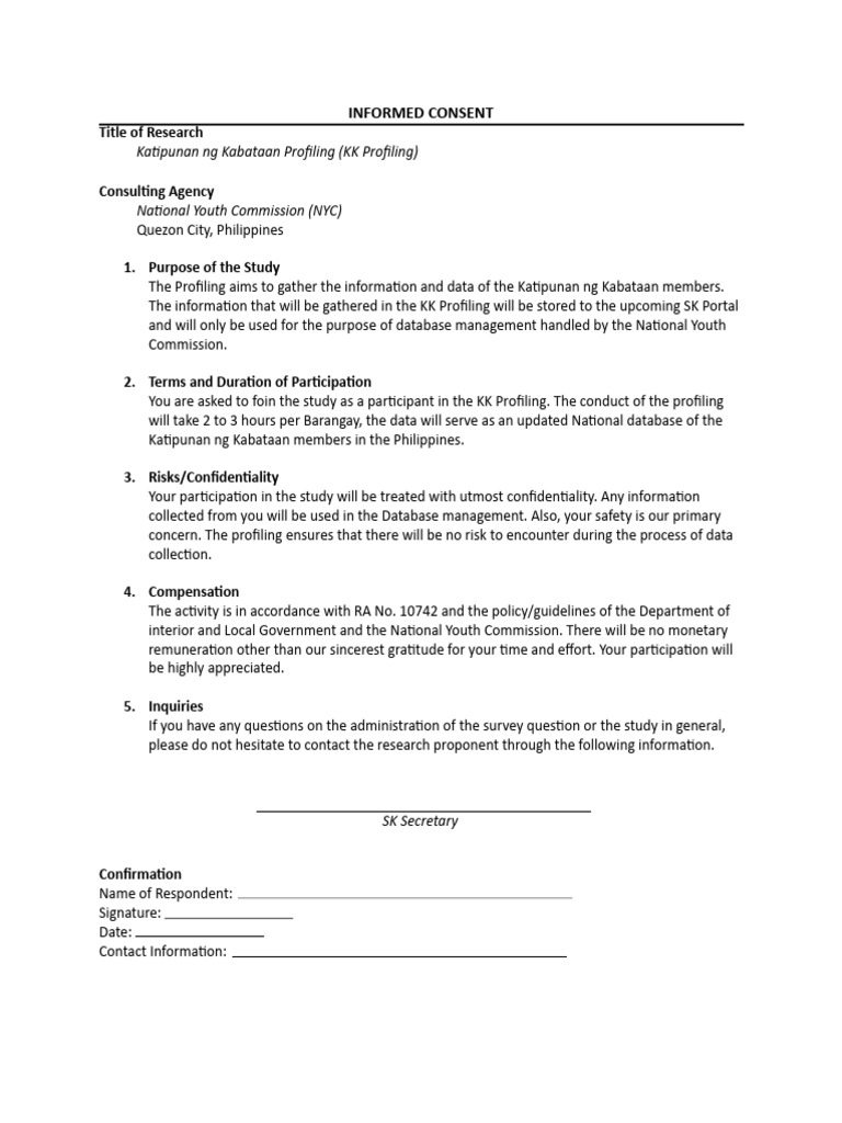 Informed Consent | PDF