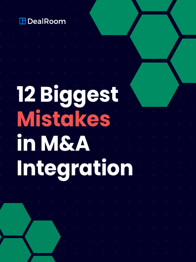 12 Biggest Mistakes in M&a Integration | PDF | Mergers And Acquisitions ...