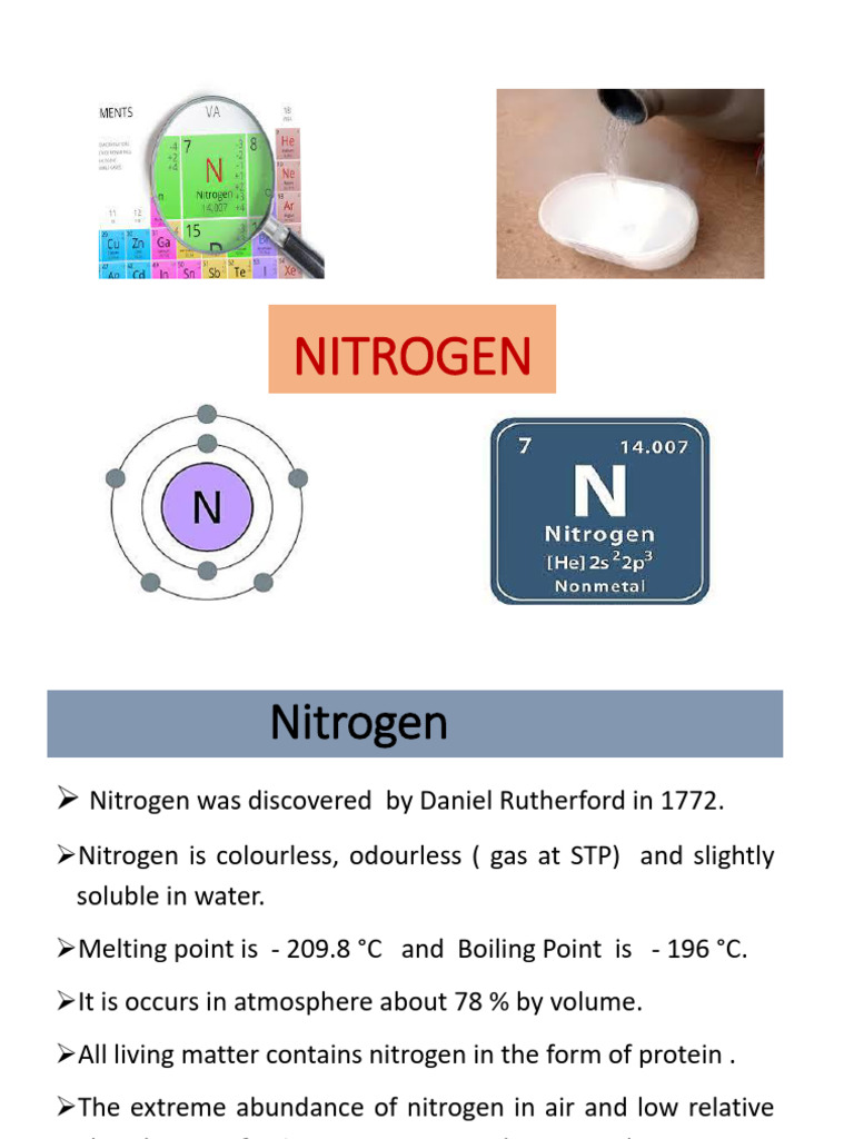 Nitrogen | Download Free PDF | Nitrogen | Ammonia