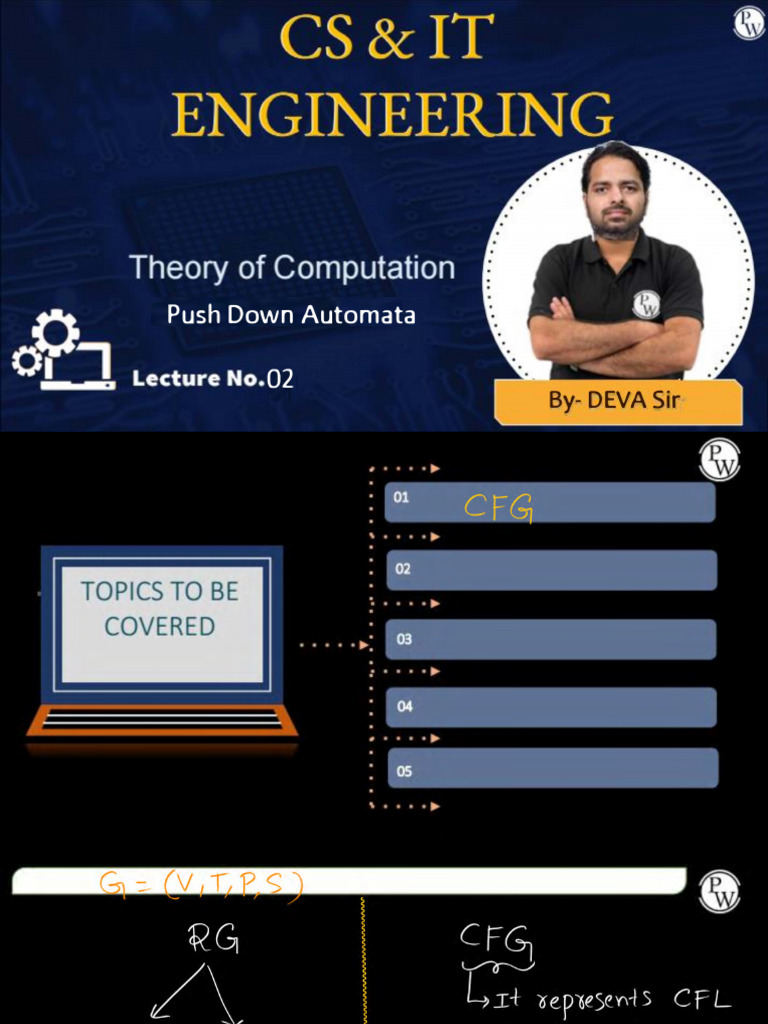 Push Down Automata 02 - Class Notes | PDF Push Down Automata 02 - Class Notes | PDF