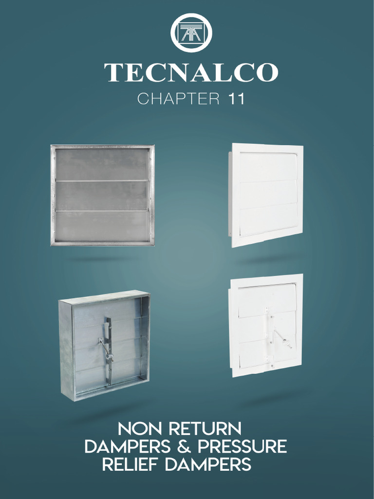 Non-Return Dampers Overview | PDF | Duct (Flow) | Sheet Metal