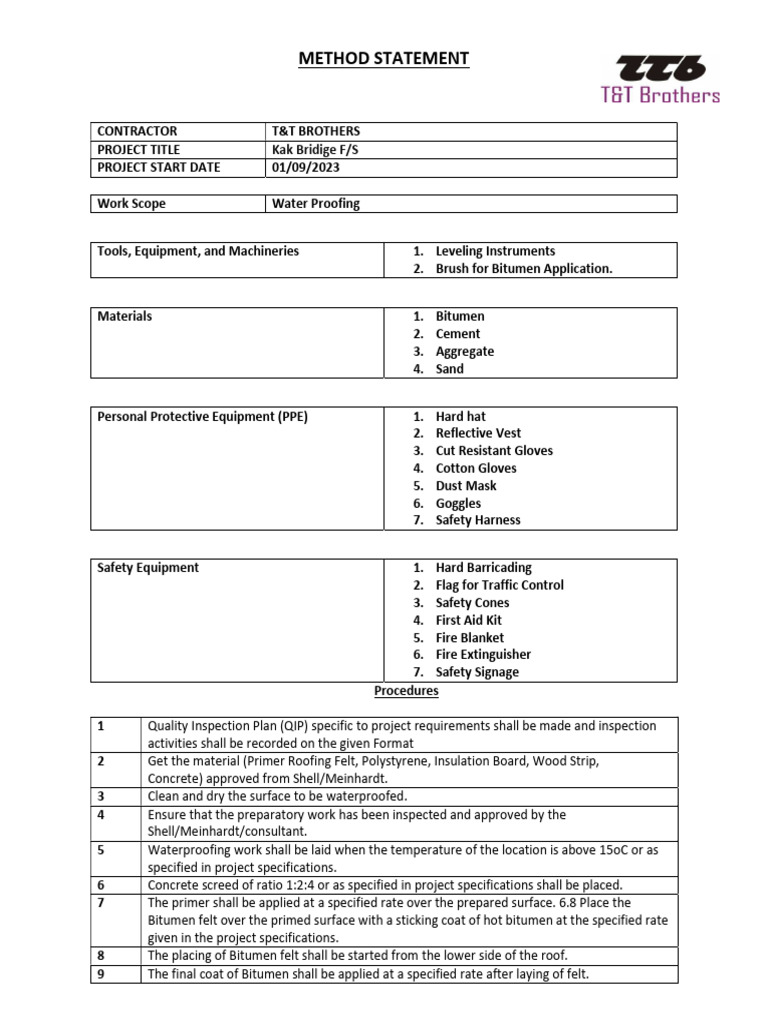 Water Proofing Pdf Concrete Personal Protective Equipment