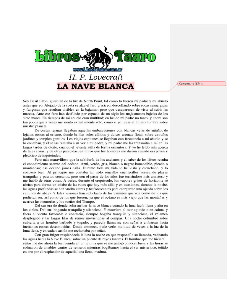 La Nave Blanca: Un Viaje Místico | PDF | Luna