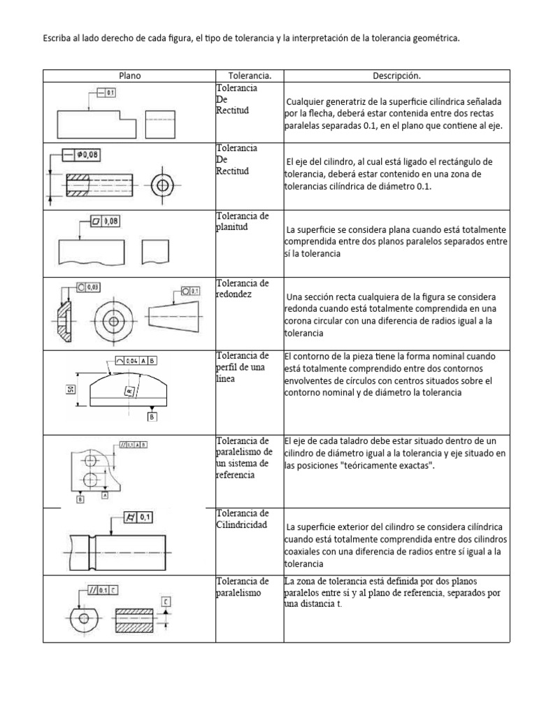 Ejercicios Con Tolerancias Geometricas | PDF | Tolerancia de ingeniería | Geometría Elemental