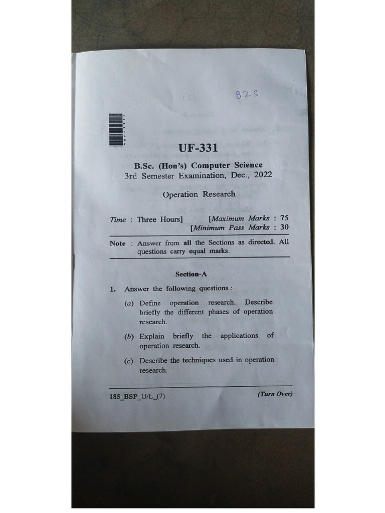 Operation Research | PDF