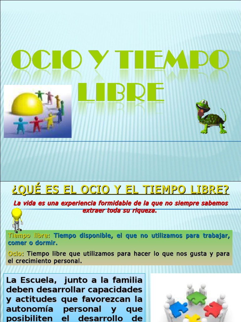 Ocio y Tiempo Libre: Definiciones y Beneficios | PDF | Ocio | Science