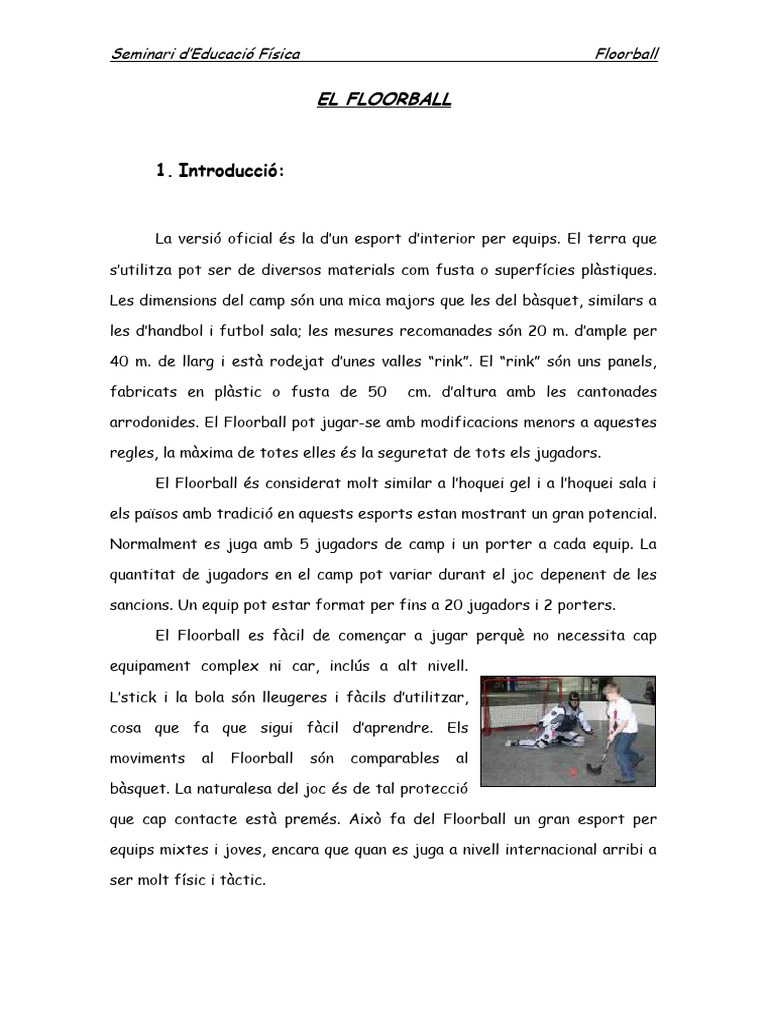 El Floorball | PDF