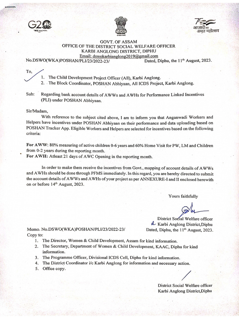 Account Details of AWW & AWH | PDF