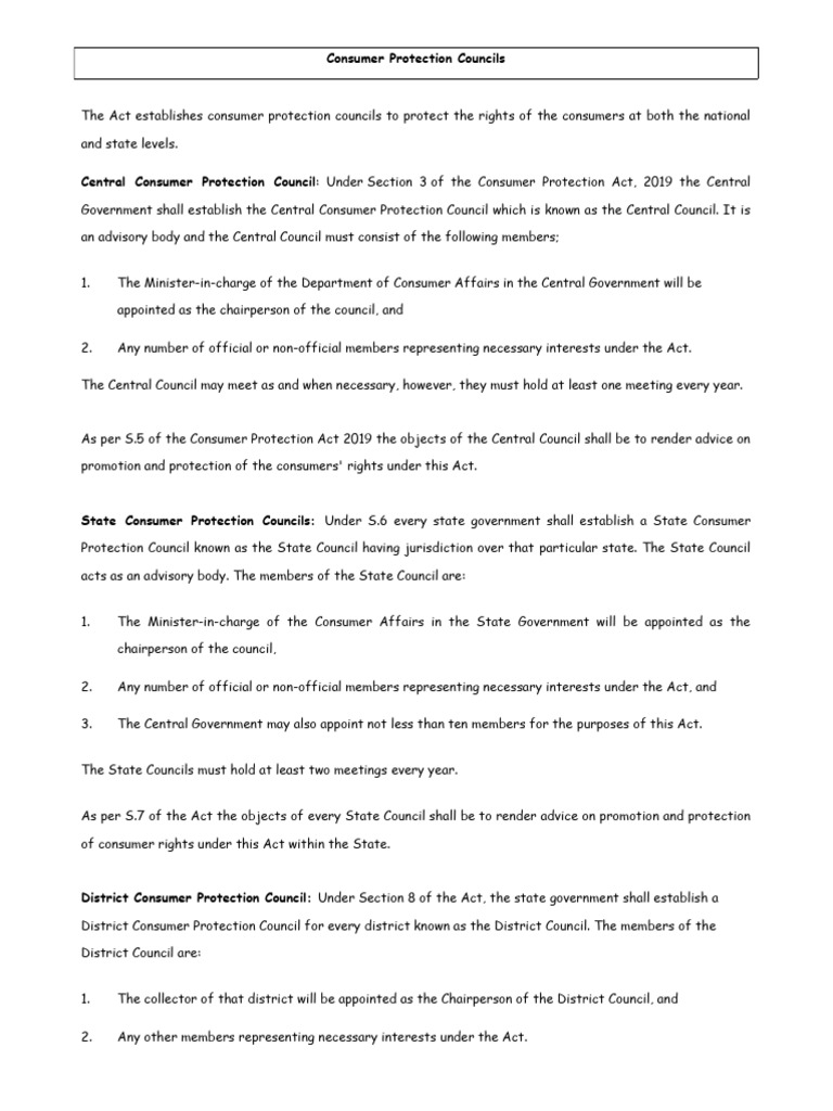 Consumer Protection Act 2019 Overview | PDF | Product Liability | Legal ...