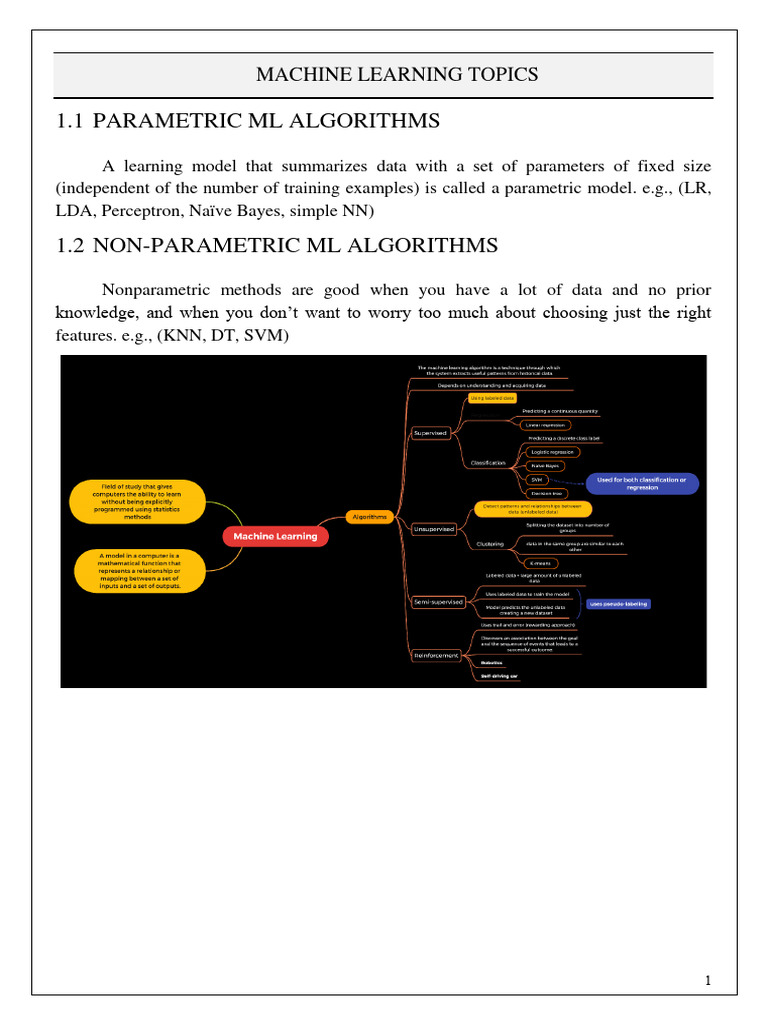 Interview Preparing - ML Draft | PDF | Support Vector Machine | Machine Learning