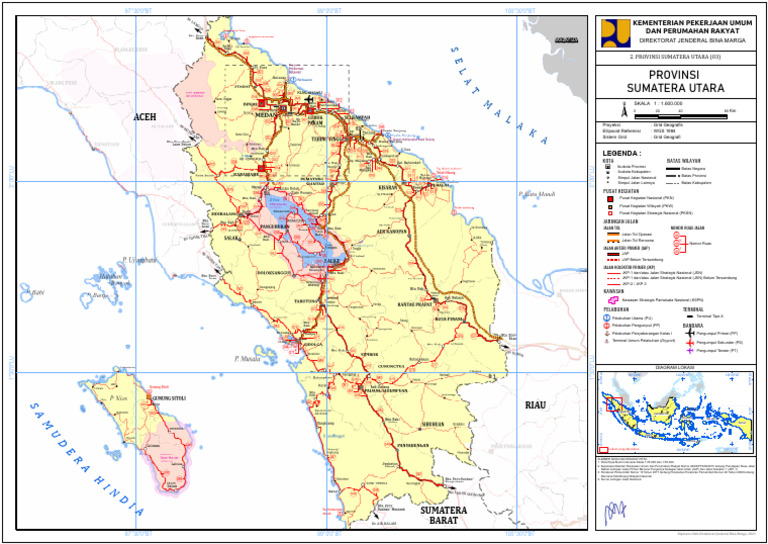 Sumatera Utara - Peta Provinsi | PDF