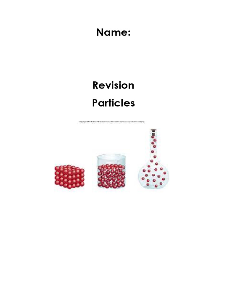 Particle Arrangement in States of Matter | PDF | Gases | Liquids
