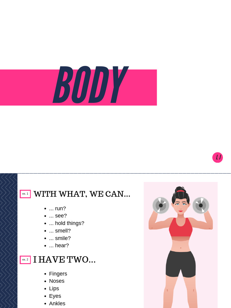 Body Character Appearance | PDF | Face | Verb