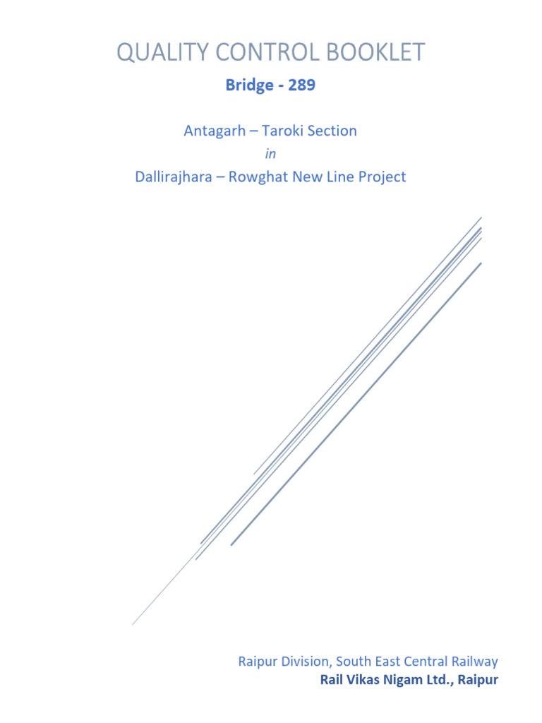 Railway Major Bridge Quality Control Details | PDF | Deep Foundation ...