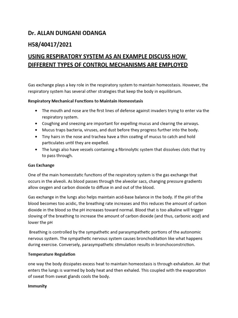 Assignment | PDF | Respiratory System | Respiratory Tract