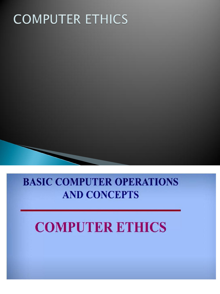 Complete Ethics of Computer | PDF | Malware | Copyright