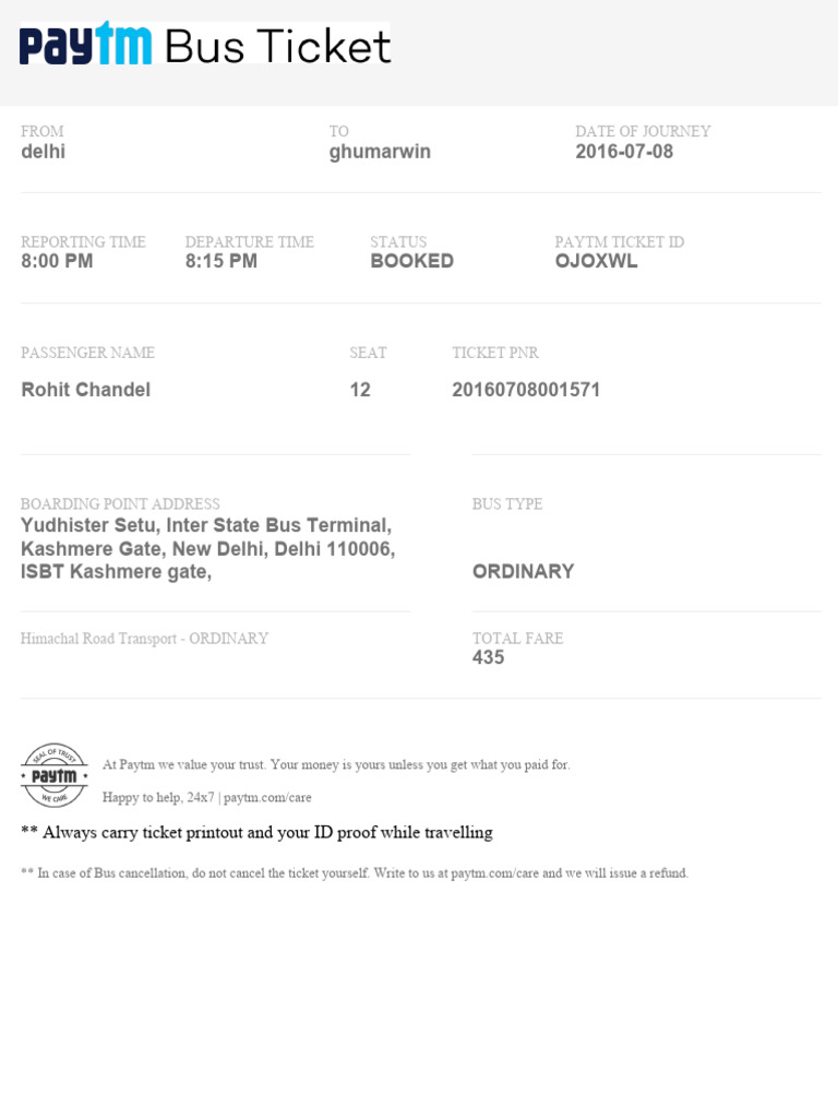 Invoice | Download Free PDF | Ticket (Admission) | Bus