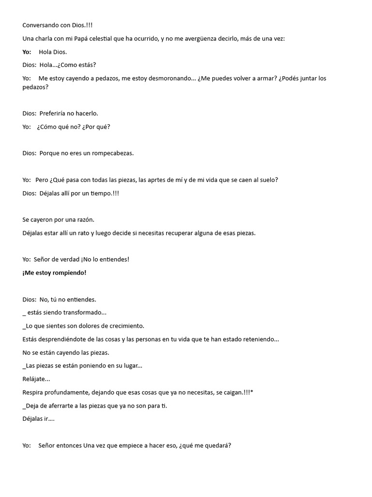 Conversando Con Dios | PDF