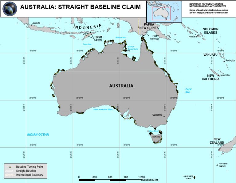 Australia Straight Baseline Overview | PDF | Australia | Papua New Guinea
