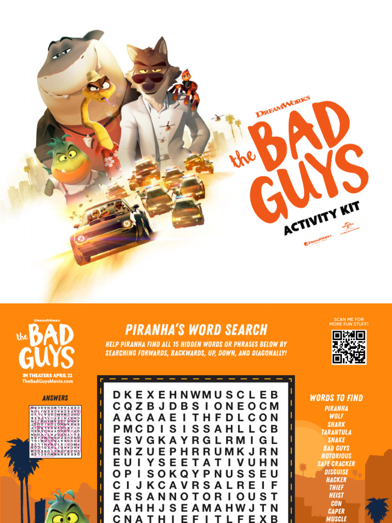 The Bad Guys Activity Pack | PDF