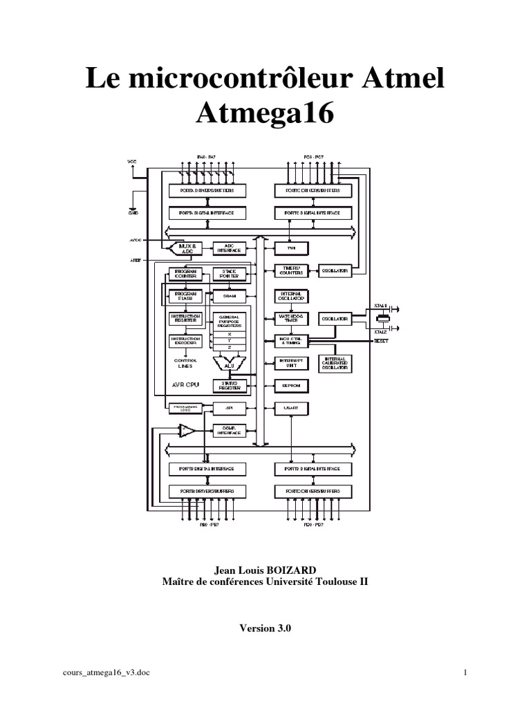 Microprocesseurs ATMEL Part1 | PDF | Microprocesseur | Mémoire (informatique)