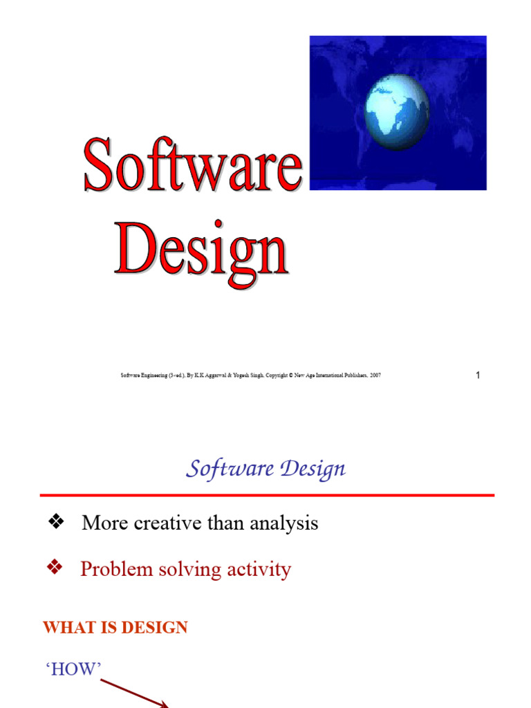 Chapter 5 Software Design | PDF | Software | Modular Programming