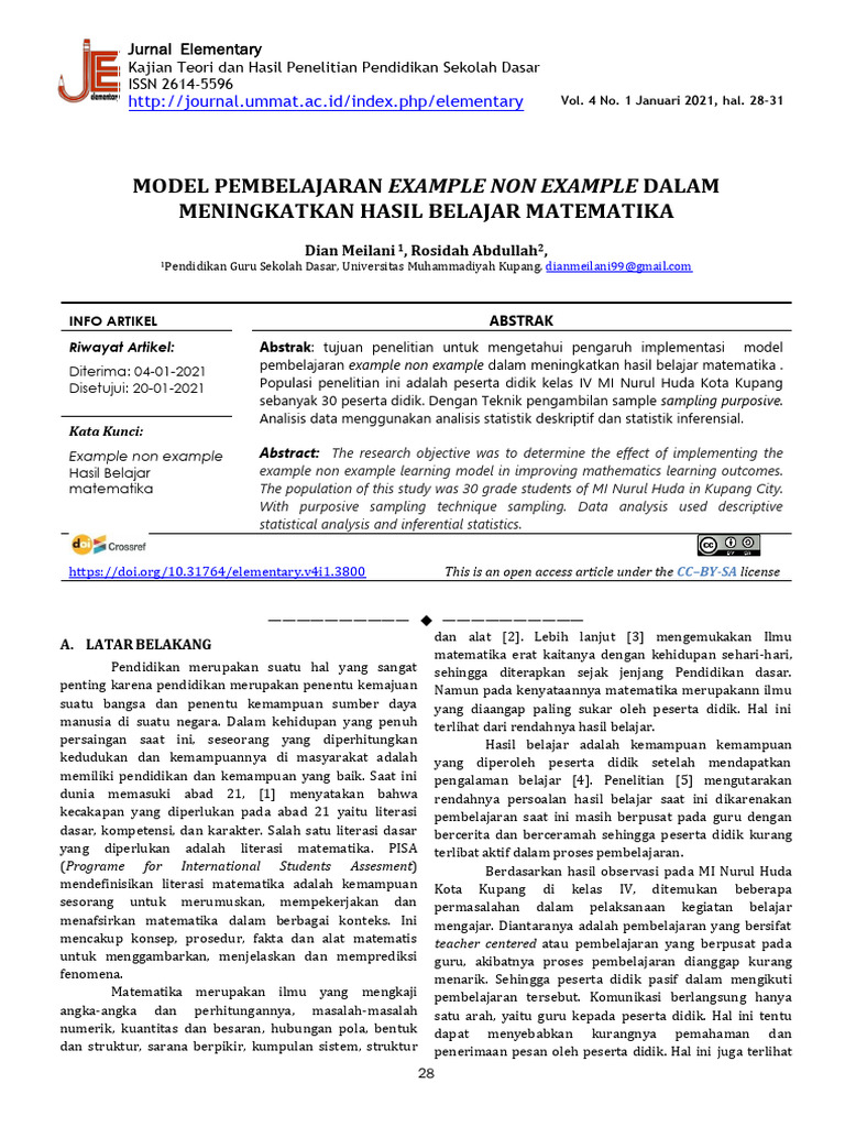 Example Non Example Model | PDF