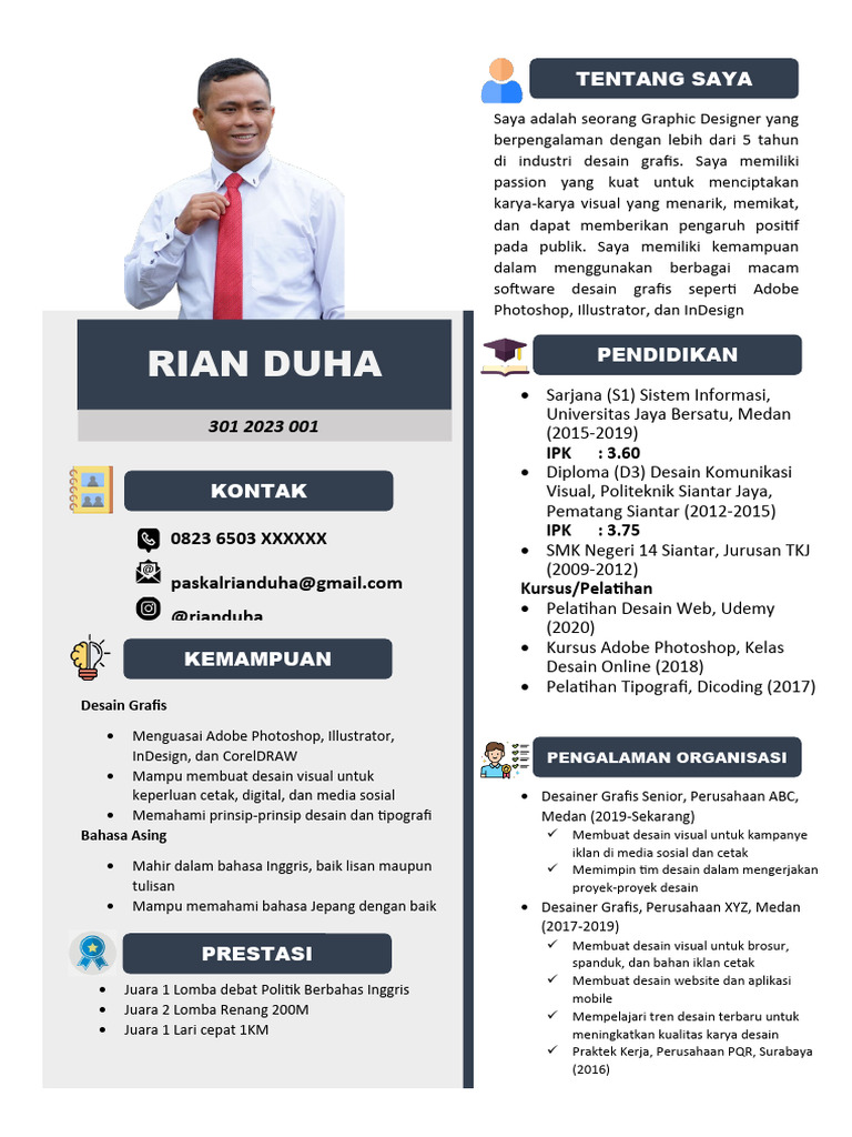 Contoh Curriculum Vitae 2023 | PDF | Karier & Perkembangan | Seni