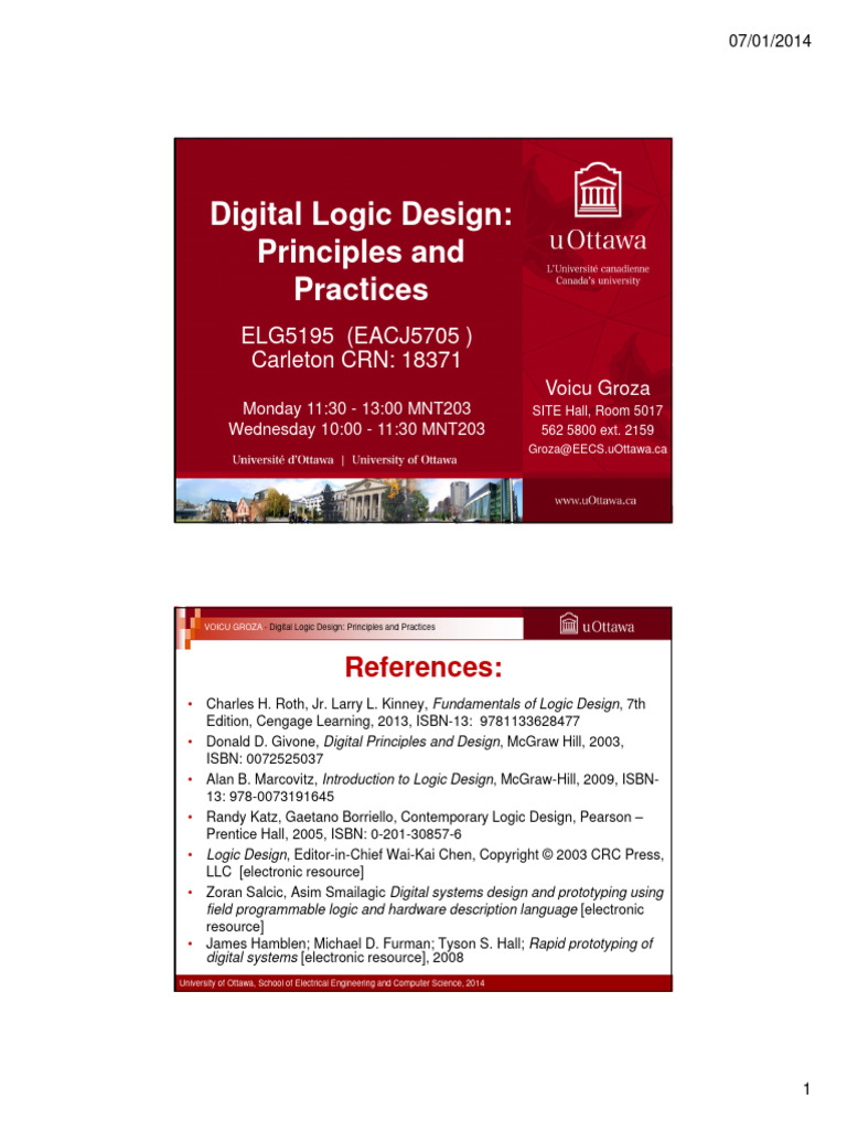 Digital Logic Design Principles and Practices | PDF | Logic Synthesis | Canada