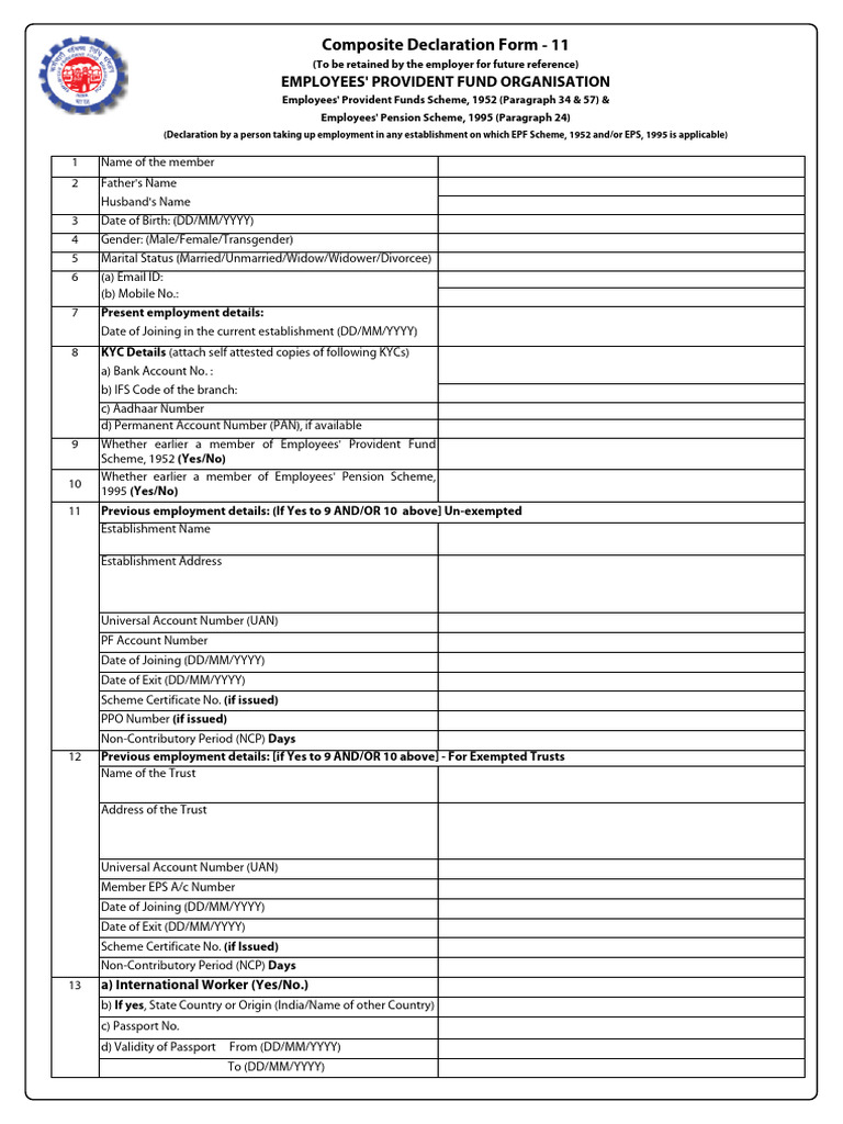 New Form 11 | PDF | Privacy | Government