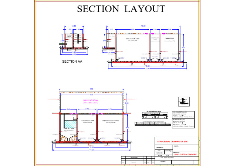 Structural Drawing of STP Layout | PDF