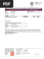 Dr Lal PathLabs Sample Report Format | PDF | Pathology | Doctor Of Medicine
