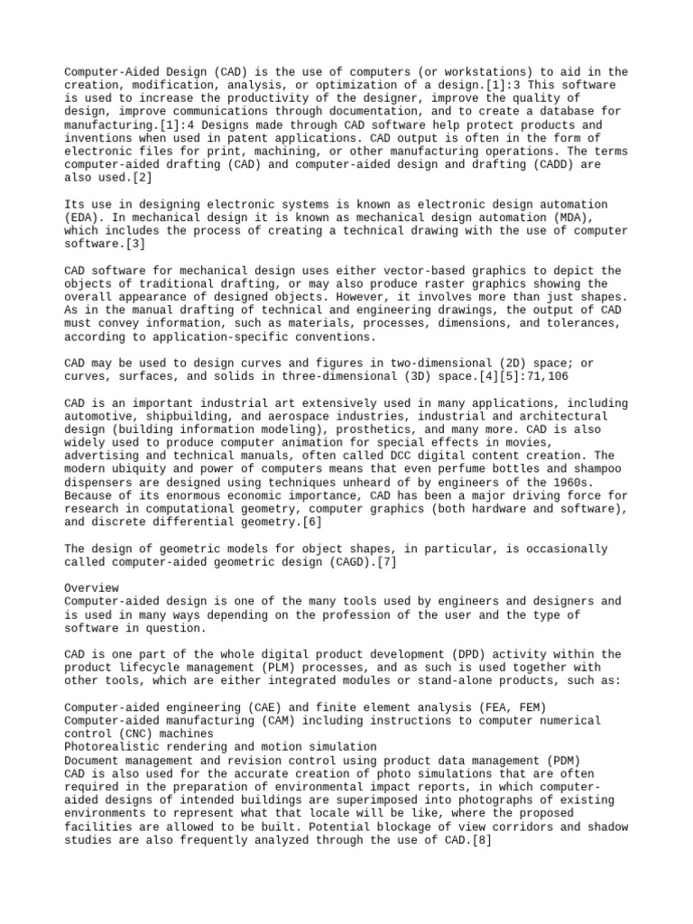 Cadd Overview | PDF | Computer Aided Design | Computing