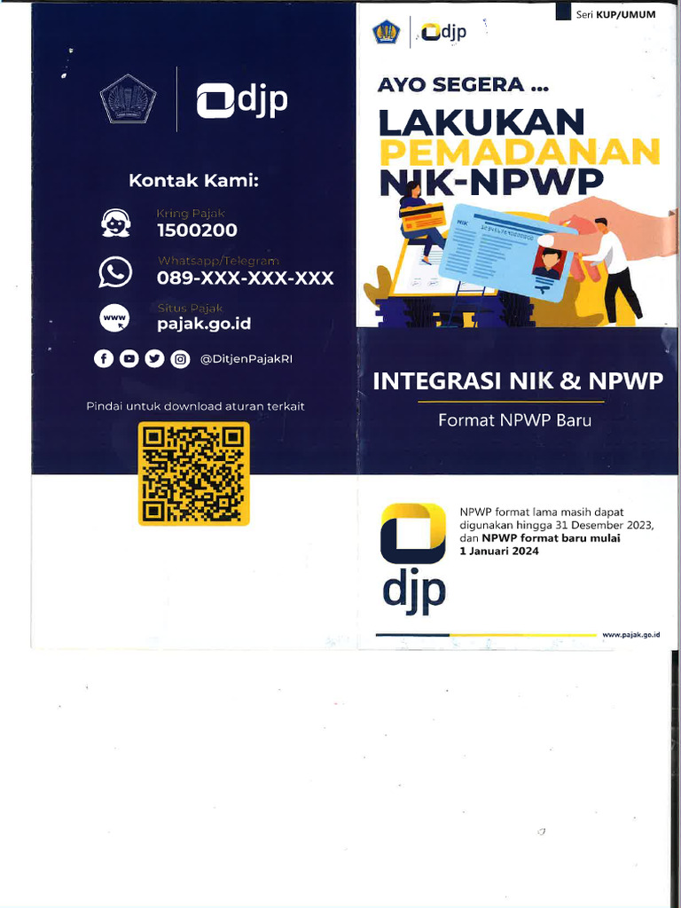Pemadanan NPWP Dan NIK KTP | PDF Pemadanan NPWP Dan NIK KTP | PDF