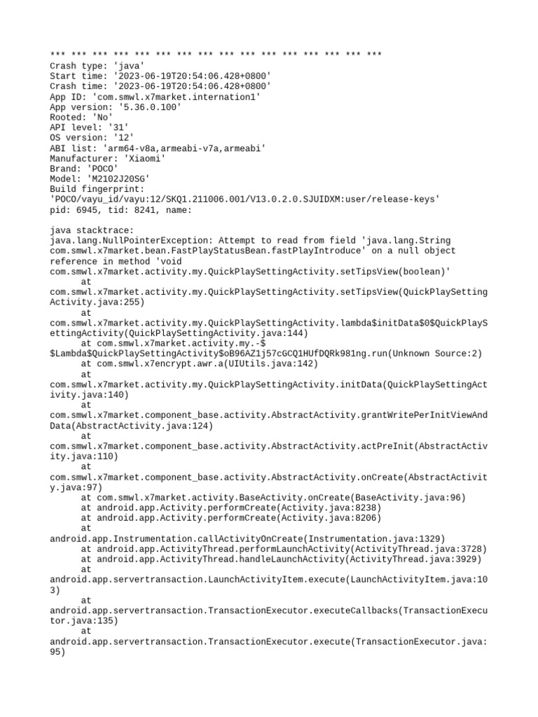 Catchlogs - 2023-06-19 at 20-54-06 - 5.36.0.100 (1342) - .Java | PDF | Java (Programming ...