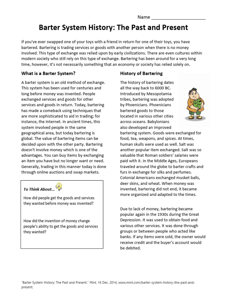 M-4 Barter Combined | Download Free PDF | Barter | Money