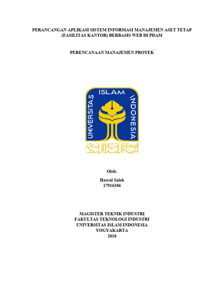 Perancangan Aplikasi Sistem Informasi Manajemen Aset Tetap | PDF