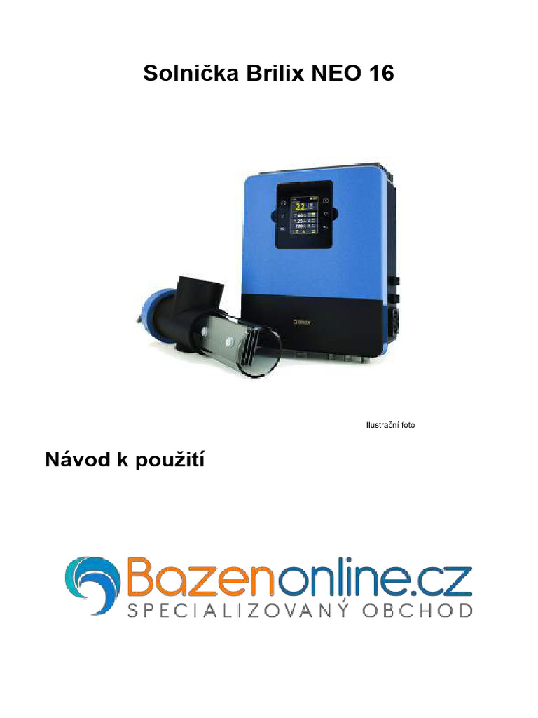 Navod K Pouziti Solnicka Brilix Neo16 | PDF