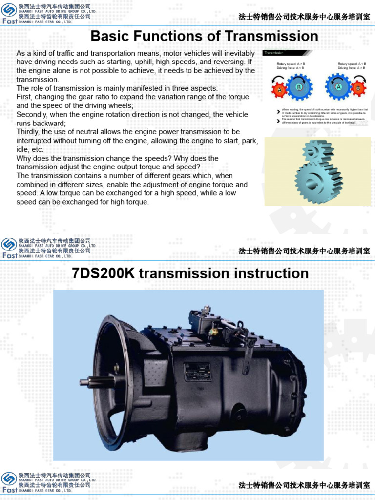 FAST Transmission-7 Gears | PDF | Gear | Manual Transmission
