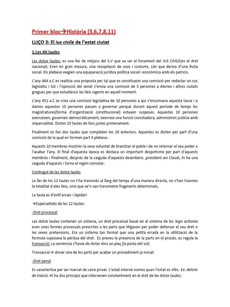 Dret Romà Apunts | PDF