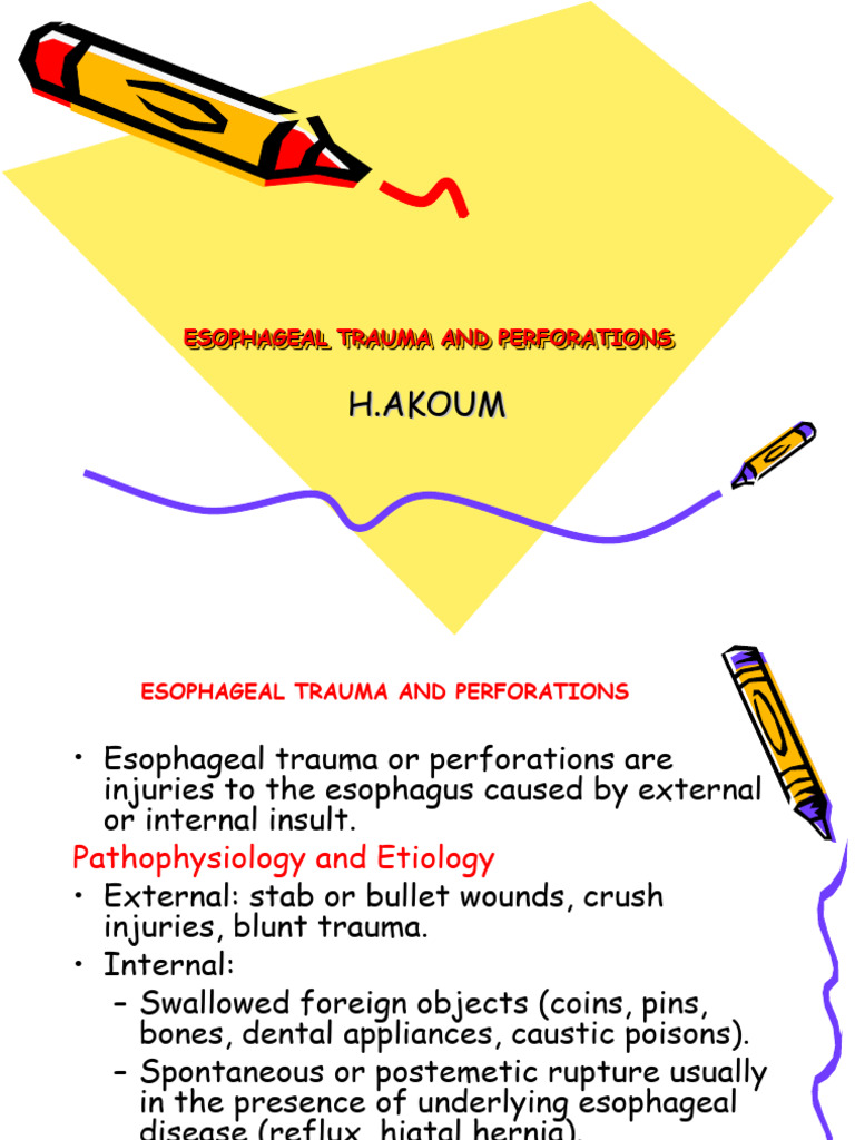 5b.ESOPHAGEAL TRAUMA AND PERFORATIONS | Download Free PDF | Esophagus ...