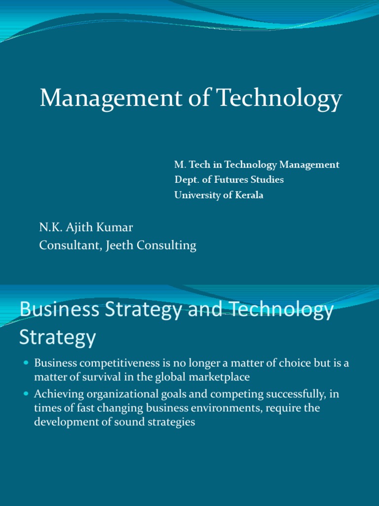 Business and Technology Strategy Matrix | PDF | Strategic Management ...