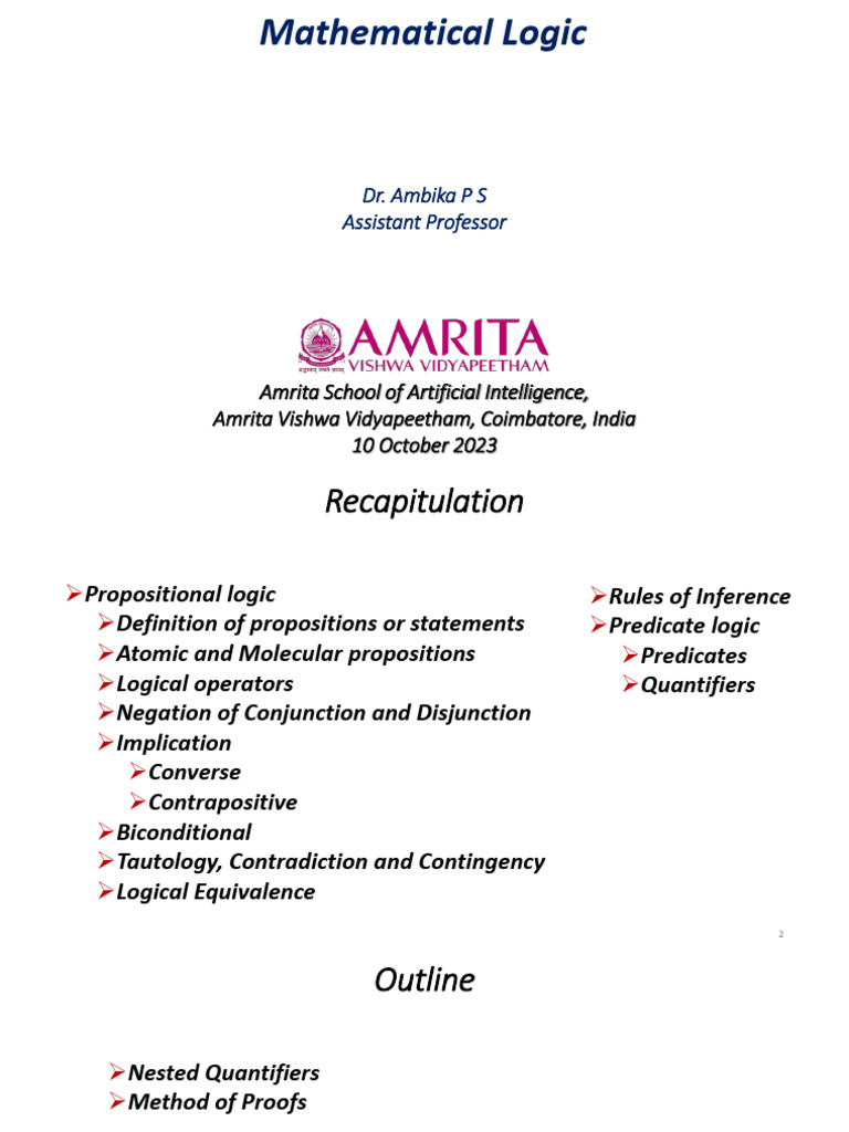 Lecture 3 | PDF | Logical Consequence | Deductive Reasoning