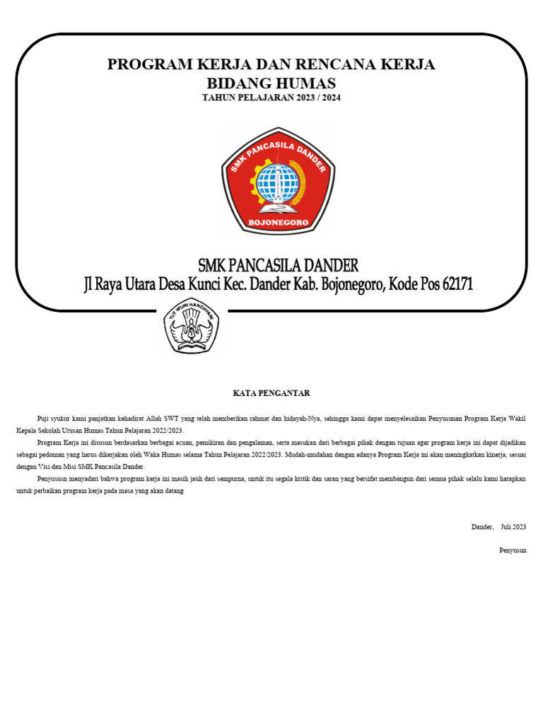 Proker HUMAS 2023 - 2024 | PDF