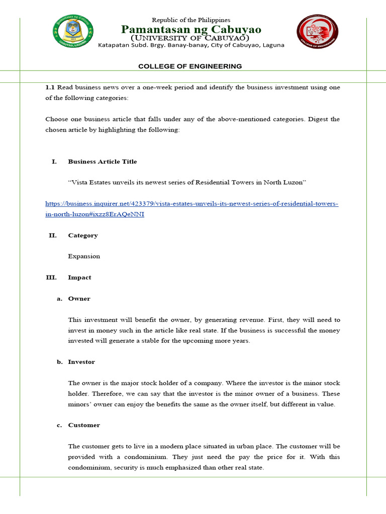 Econ - Assignment #1 Fundamentals of Engineering Economics | PDF | Investing | Economics