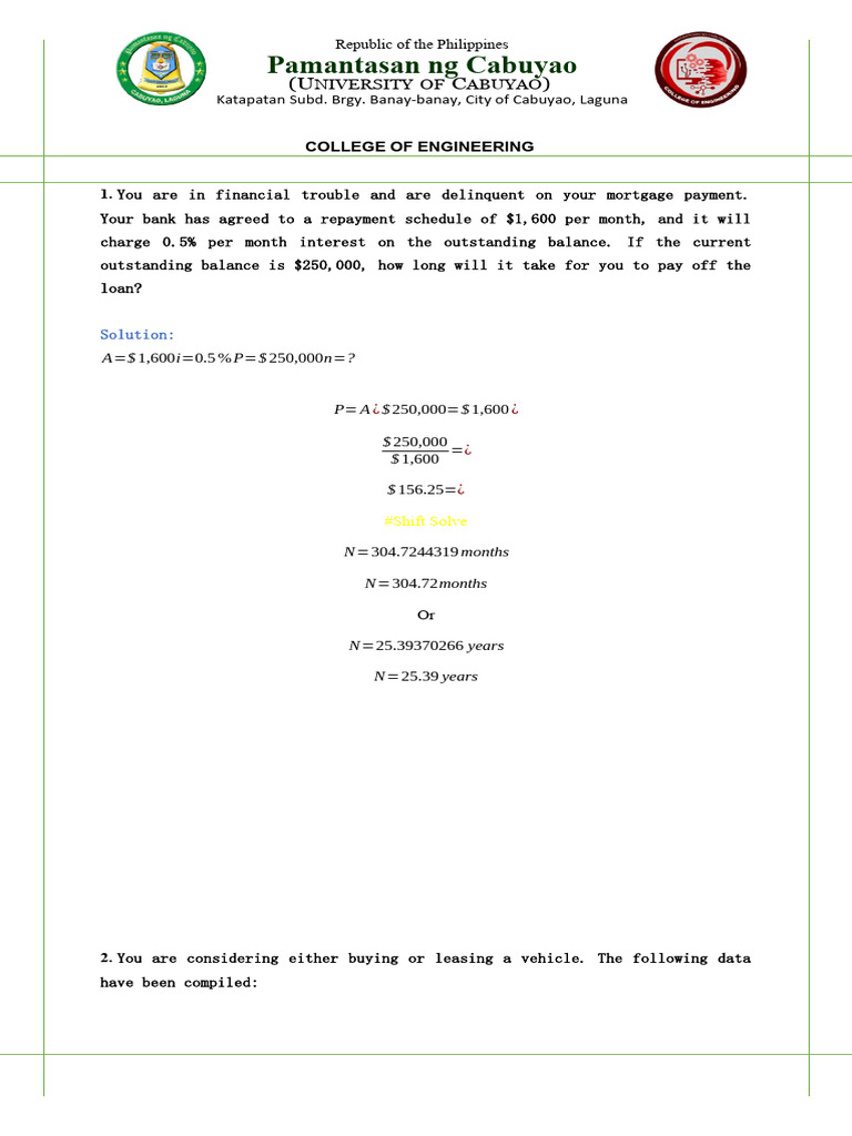 Econ Assignment 2 Understanding Money Management Pdf Interest