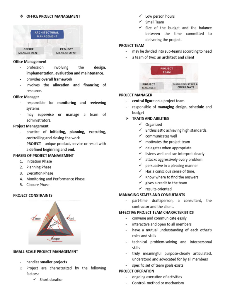 Office Project Management | PDF | Project Management | Architect
